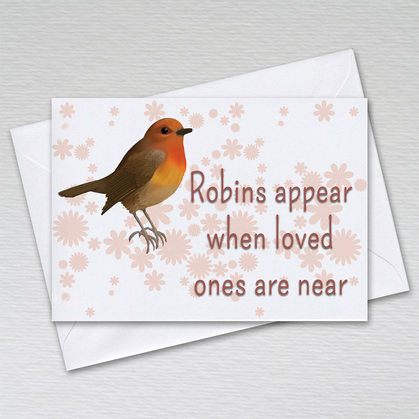 Robin Funeral Favours - Robins Appear Range A6 - Premium Prints by ...