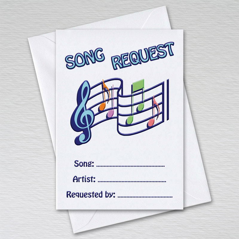 Song Request Cards - - Premium Prints by Webspectations
