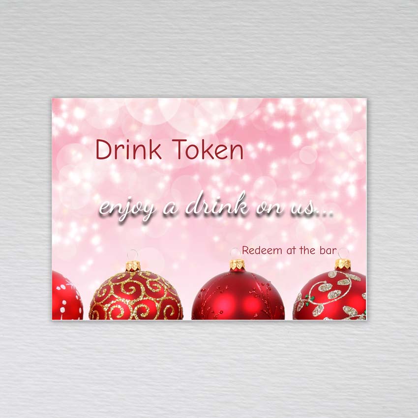 Drinks Tokens: Bauble Design - Premium Prints by Webspectations